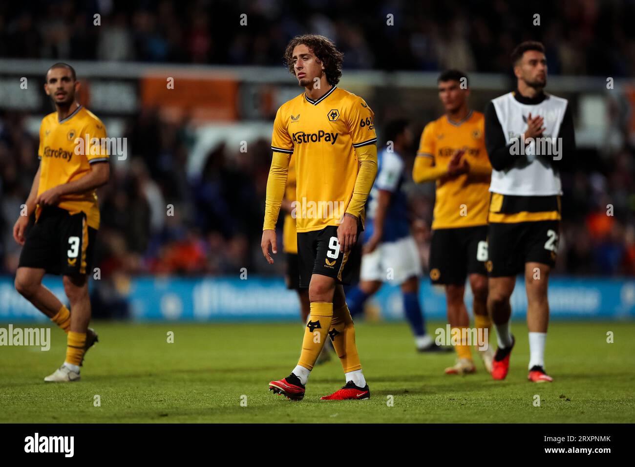 Ipswich, UK. 26th Sep, 2023. Wolverhampton Wanderers' Fabio Silva ...