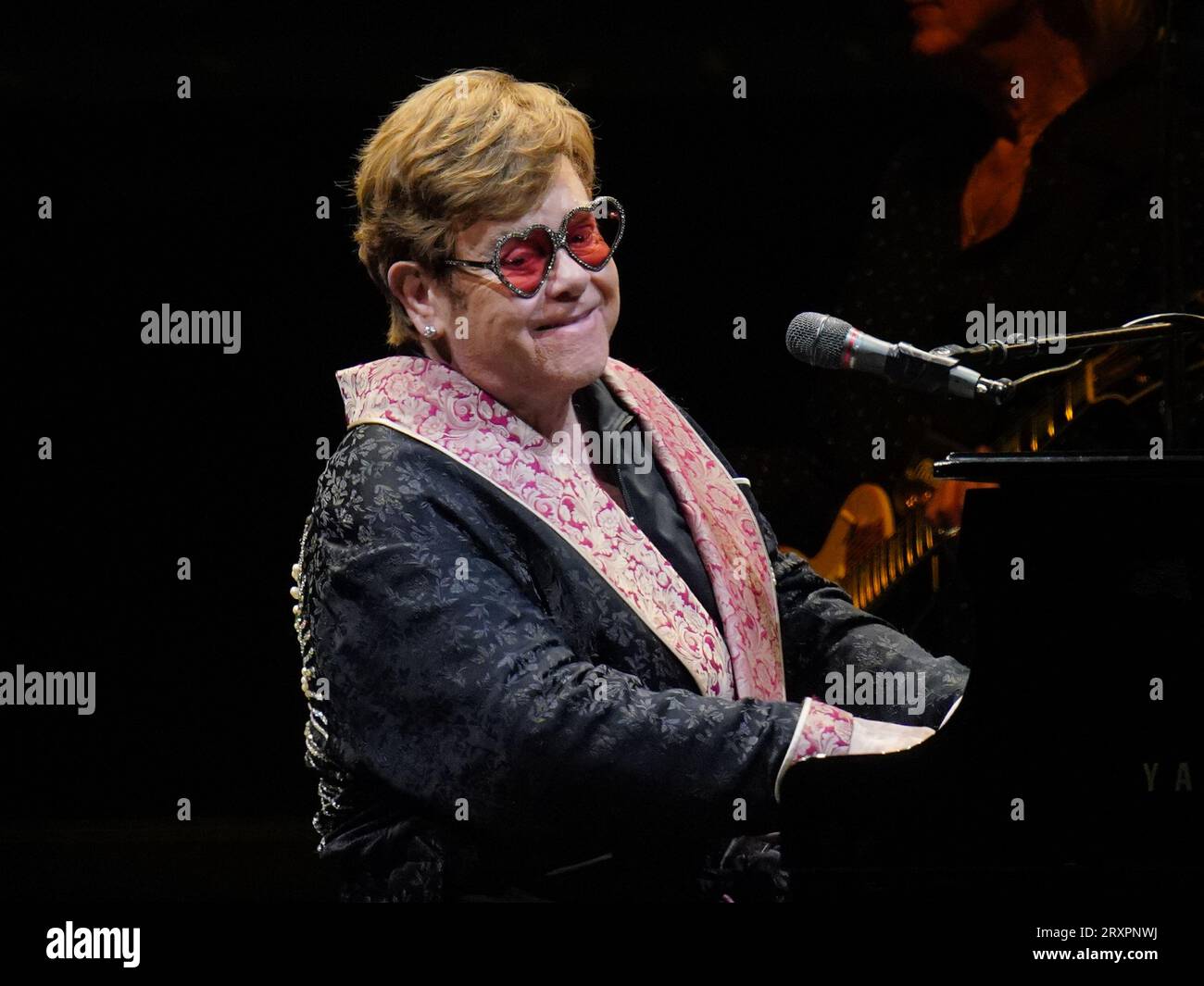 EDITORIAL USE ONLY File photo dated 08/07/23 of Sir Elton John during ...