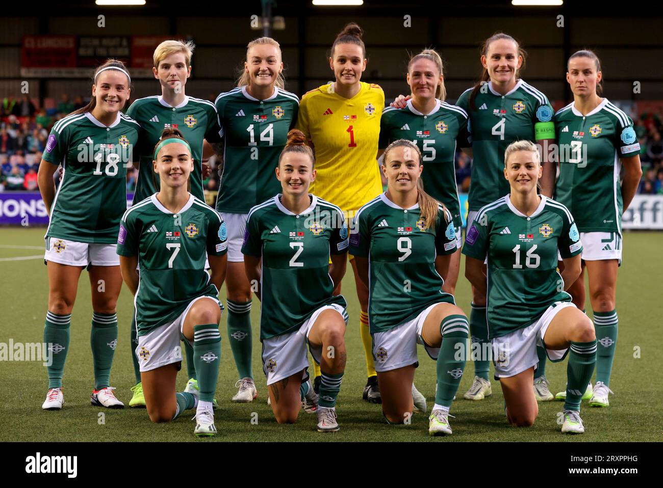 Northern Ireland's Megan Bell, Kirsty McGuinness, Lauren Wade, Shannon ...