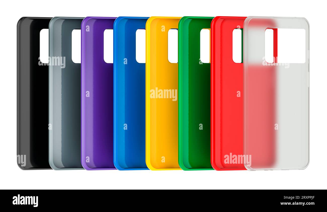 Colored Silicone Cases for smartphones. Mobile phone cases, 3D ...