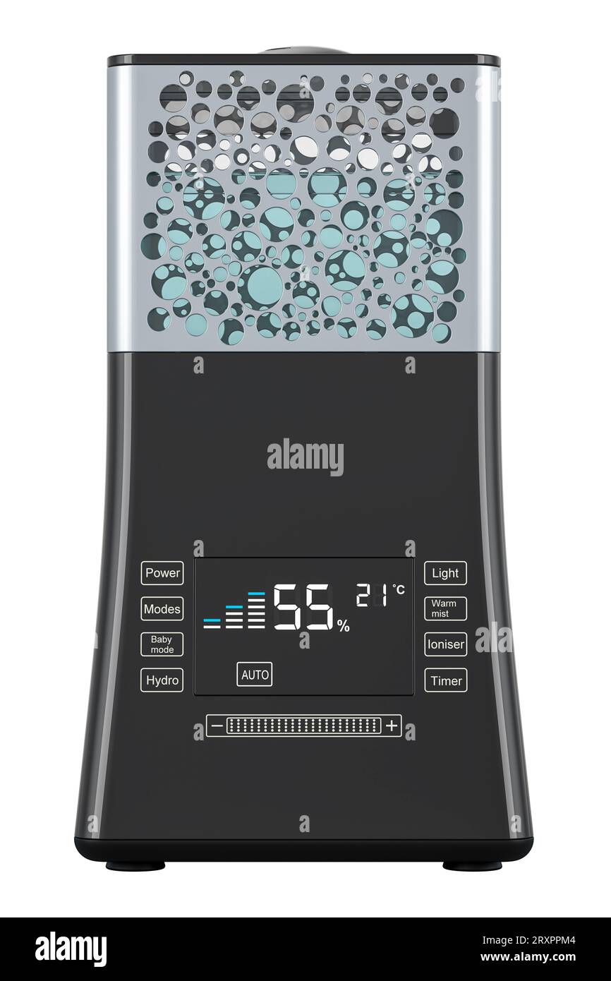 Ultrasonic humidifier, humidifier. 3D rendering isolated on white ...