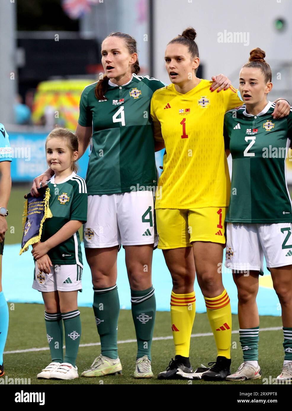 Northern Ireland's Sarah McFadden, Shannon Turner and Rebecca McKenna ...
