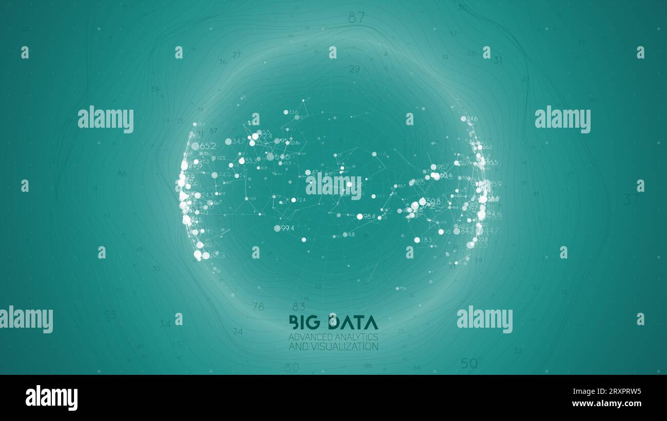 Big data visualization. Futuristic infographic. Information aesthetic ...