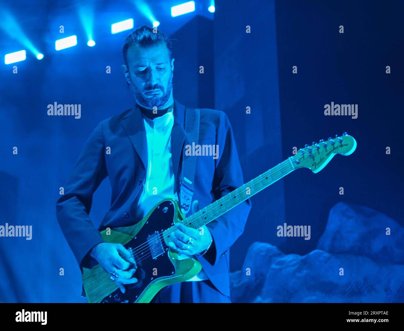 Verona, Italy. 24th Sep, 2023. Emanuele Spedicato during NEGRAMARO ...