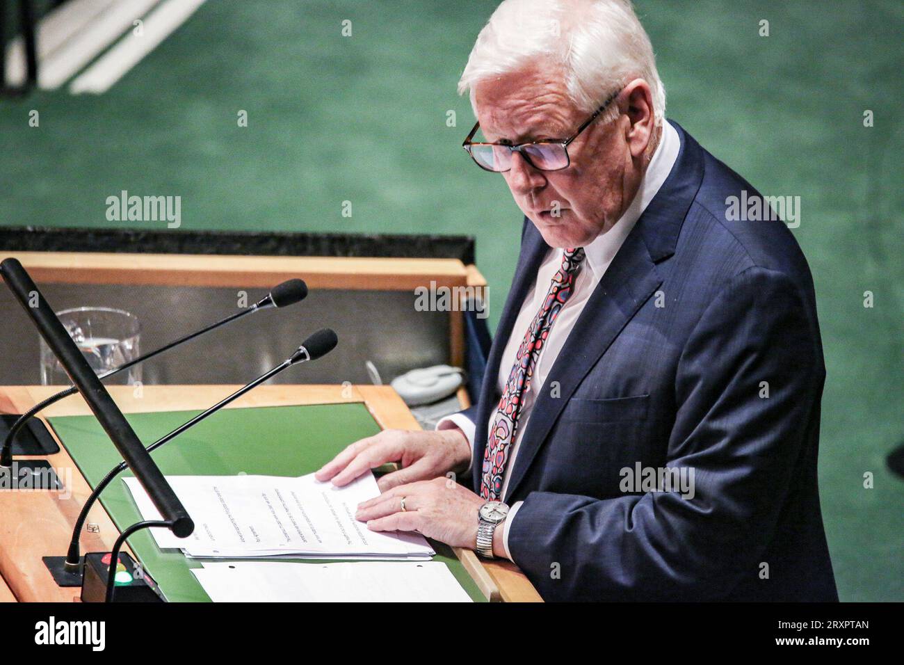 New York, New York, USA. 26th Sep, 2023. Canadian Ambassador to the UN ...
