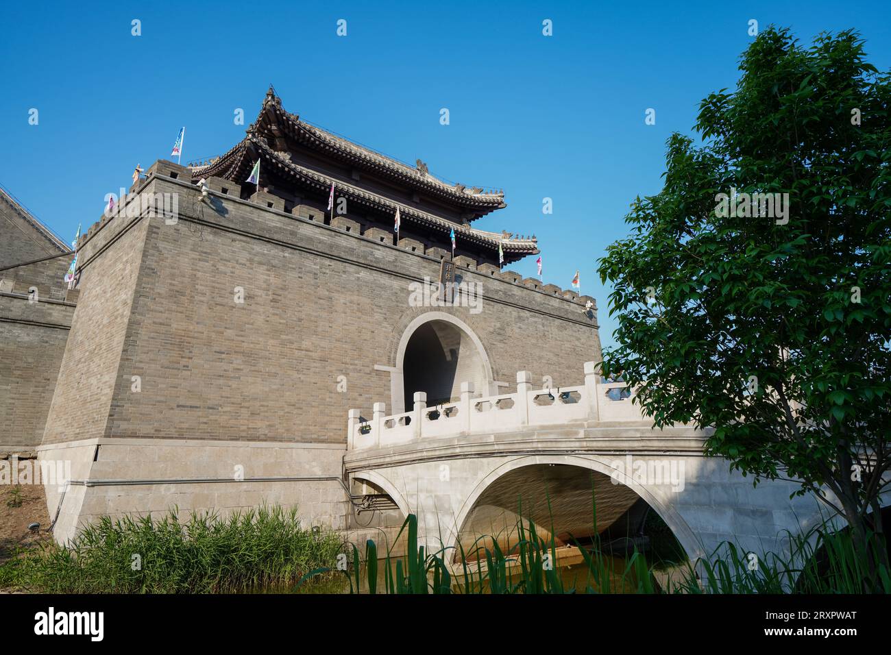 Tianjin City, China - April 30, 2023: The ancient city buildings ...