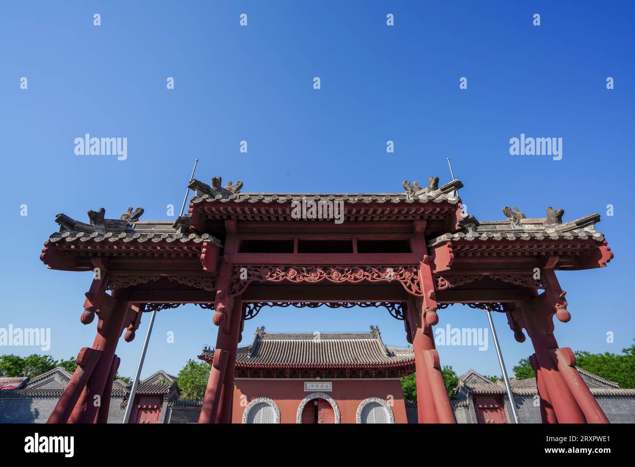Chinese Classical Architecture Archway Architecture Landscape Stock ...