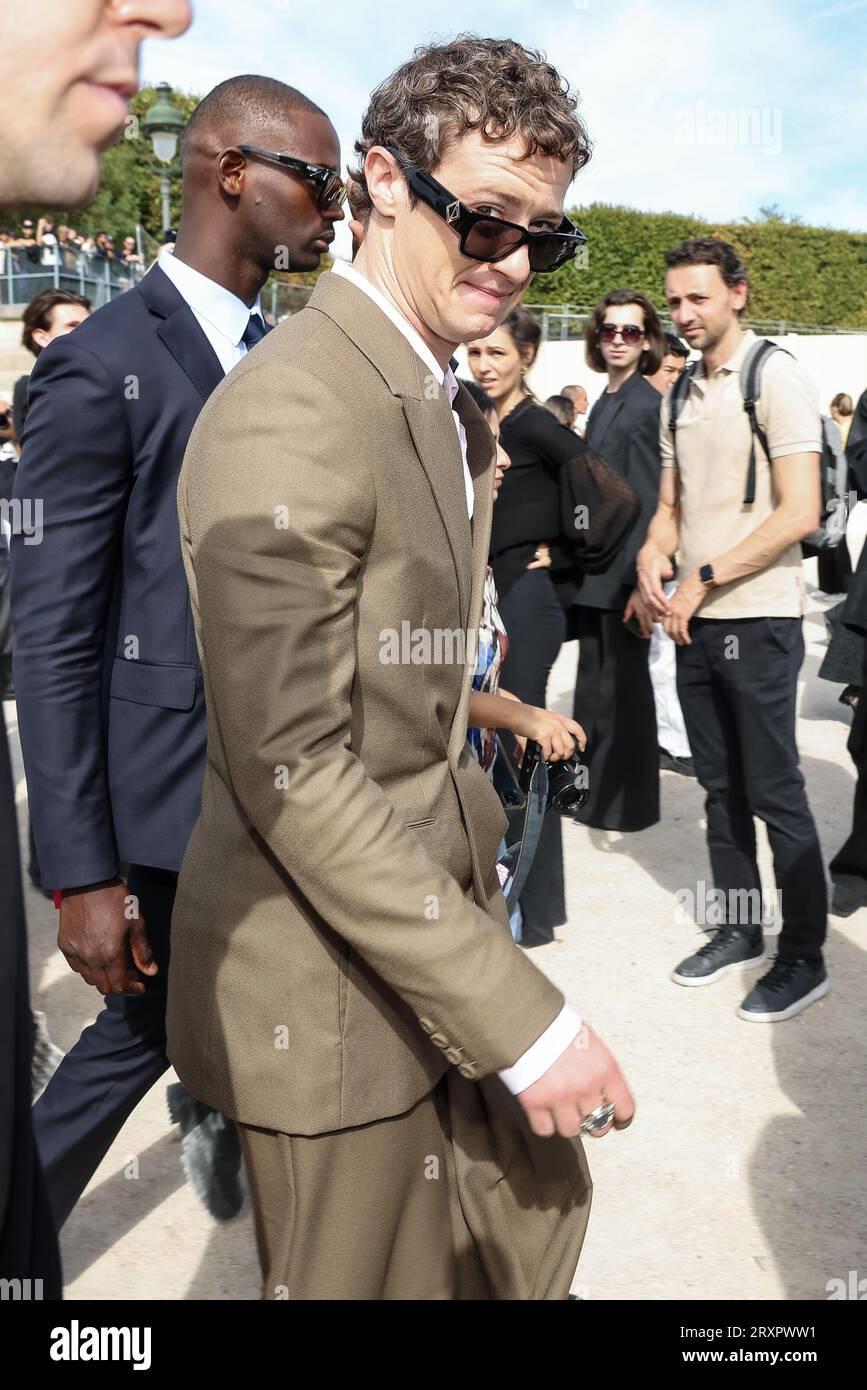Paris France 26th Sep 2023 Joseph Quinn Attends Of The Dior Show