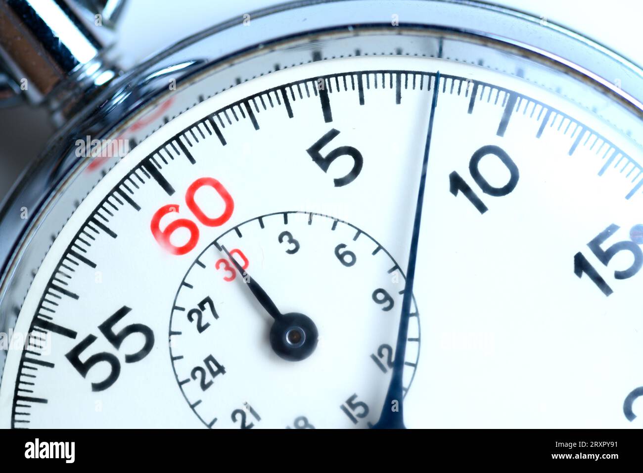 Analogue stop watch on white hi-res stock photography and images - Alamy