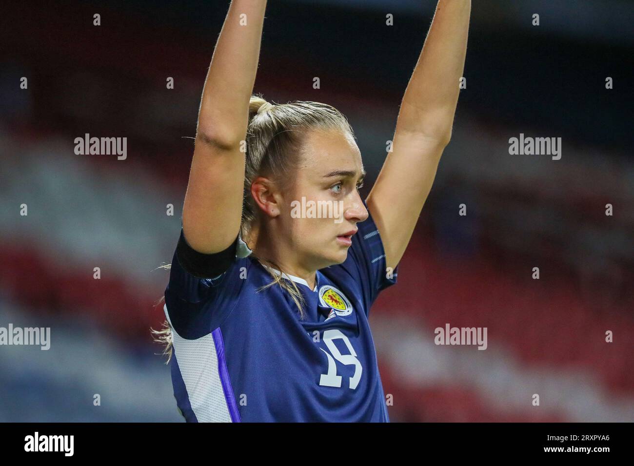 Scottish womens national football team hampden park hi-res stock ...