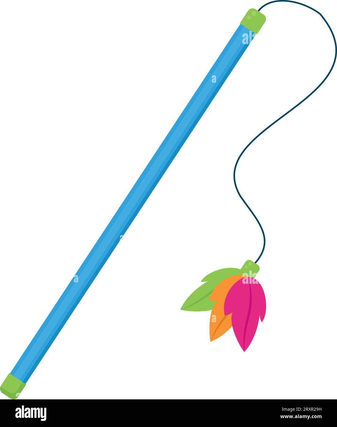 Feather string cat toy hi-res stock photography and images - Alamy