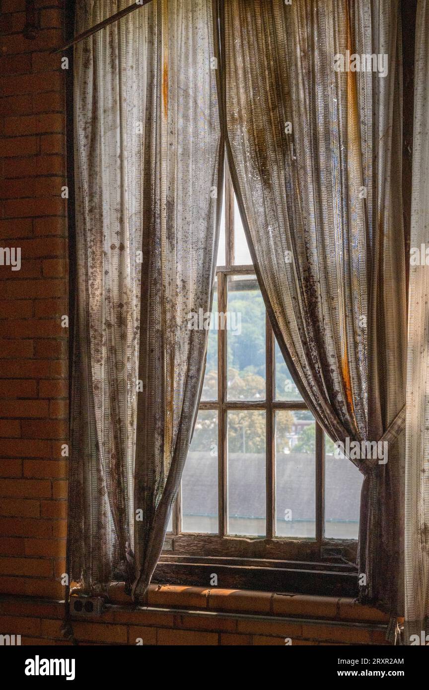 Window detail of Trans-Allegheny Lunatic Asylum in Weston, WV Stock ...