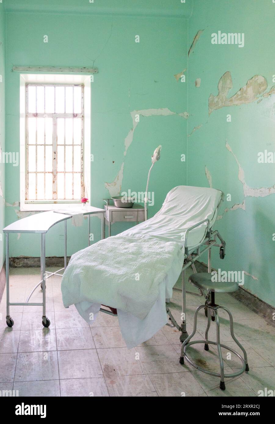 Patient exam room in the abandoned Trans Allegheny Lunatic Asylum, in ... Patient exam room in the abandoned Trans Allegheny Lunatic Asylum, in ...