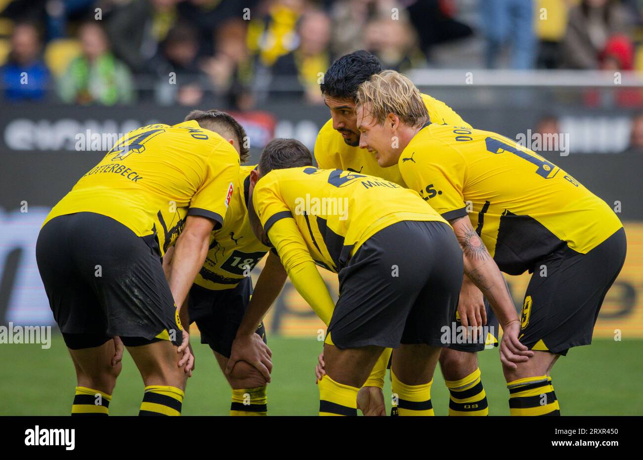 Dortmund, Germany. 23rd Sep 2023. Nico Schlotterbeck (BVB), Salih Özcan ...