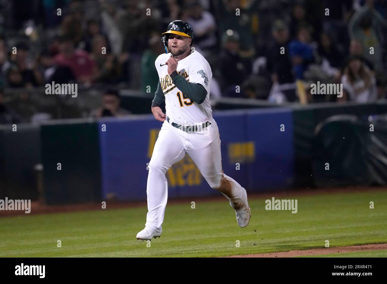 Oakland Athletics' Seth Brown during a baseball game against the ...