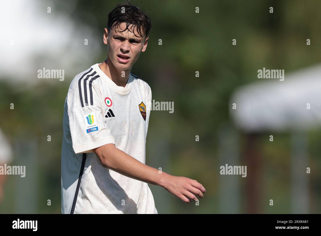 Turin, Italy. 24th Sep, 2023. Niccolo Pisilli of AS Roma looks on ...