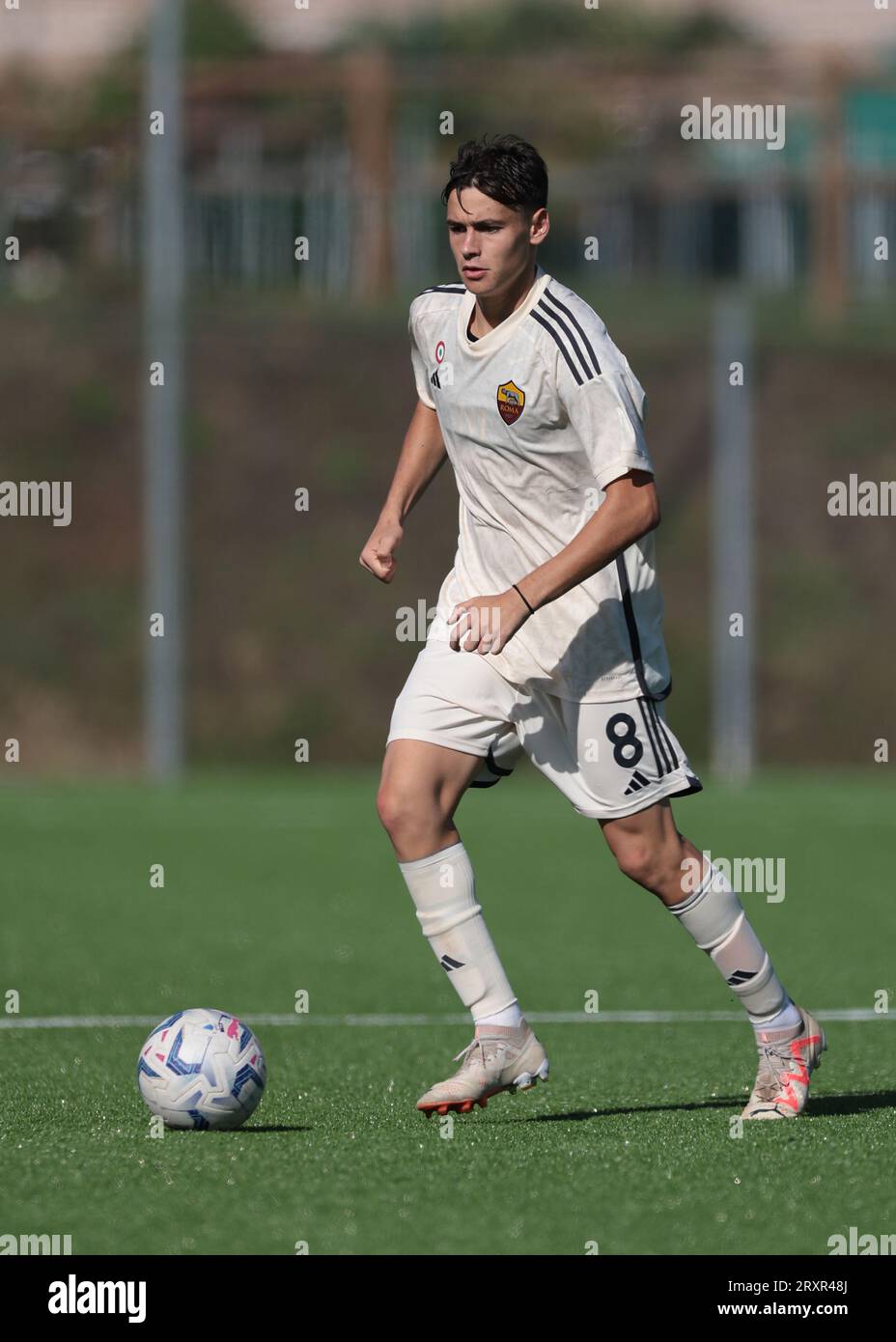 Turin, Italy. 24th Sep, 2023. Niccolo Pisilli of AS Roma during the ...