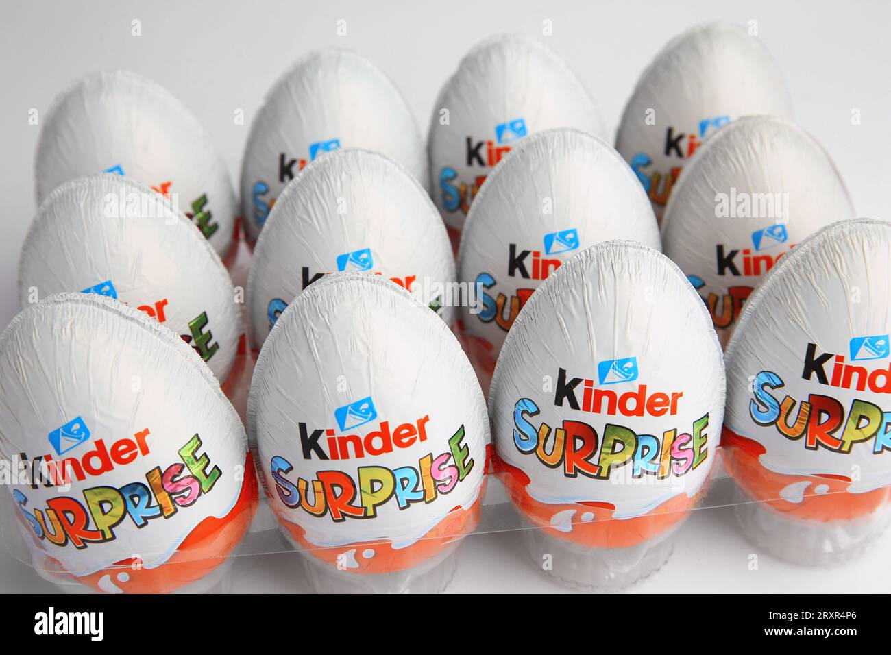 Sveti Vlas, Bulgaria - June 26, 2023: Kinder Surprise Eggs in plastic ...
