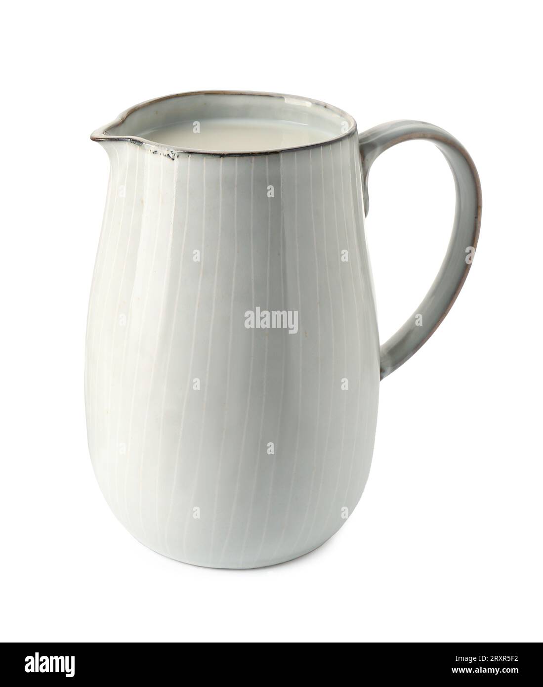 One jug full of fresh milk isolated on white Stock Photo - Alamy