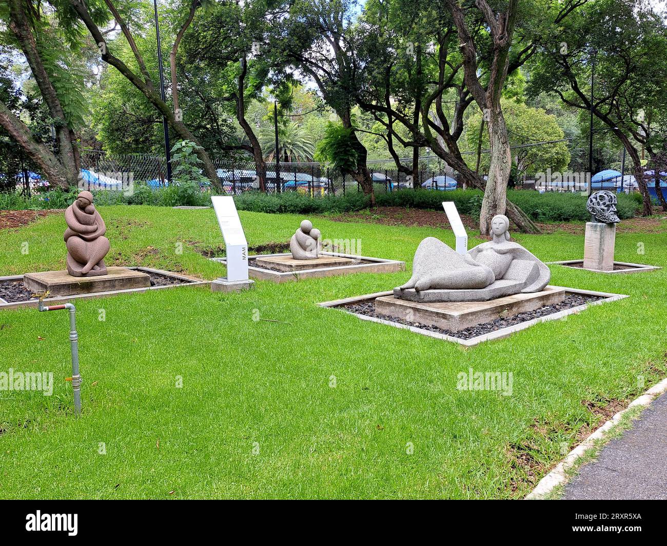 Mexico City, Mexico - August 2, 2023: Sculptures at the Modern Art ...