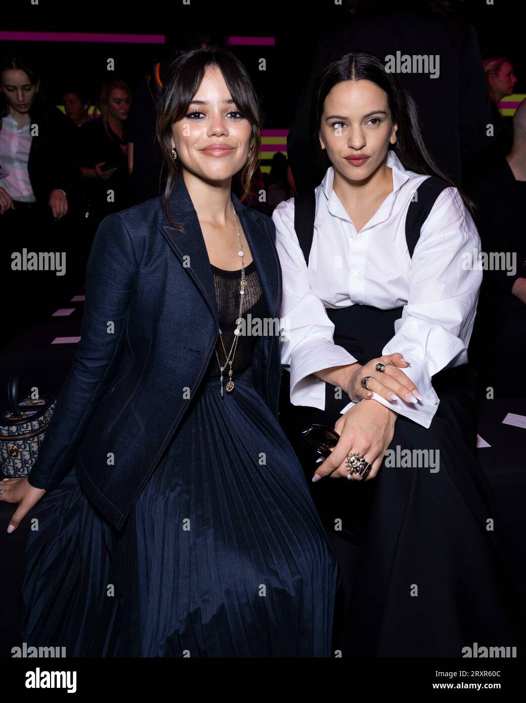 Paris, Frankreich. 26th Sep, 2023. Rosalia and Jenna Ortega attend DIOR Spring/Summer 2024 ...