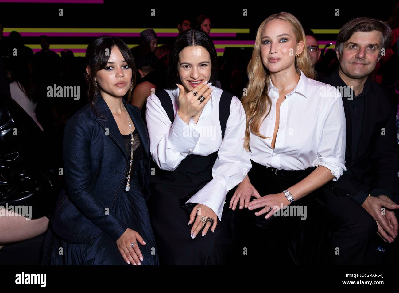 Paris, Frankreich. 26th Sep, 2023. Jennifer Lawrence; Rosalia and Jenna Ortega attend DIOR ...