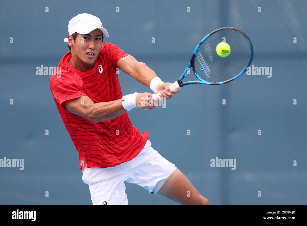 Hangzhou, China. 26th Sep, 2023. Yosuke Watanuki (JPN) Tennis : Men's Singles 3rd Round at ...