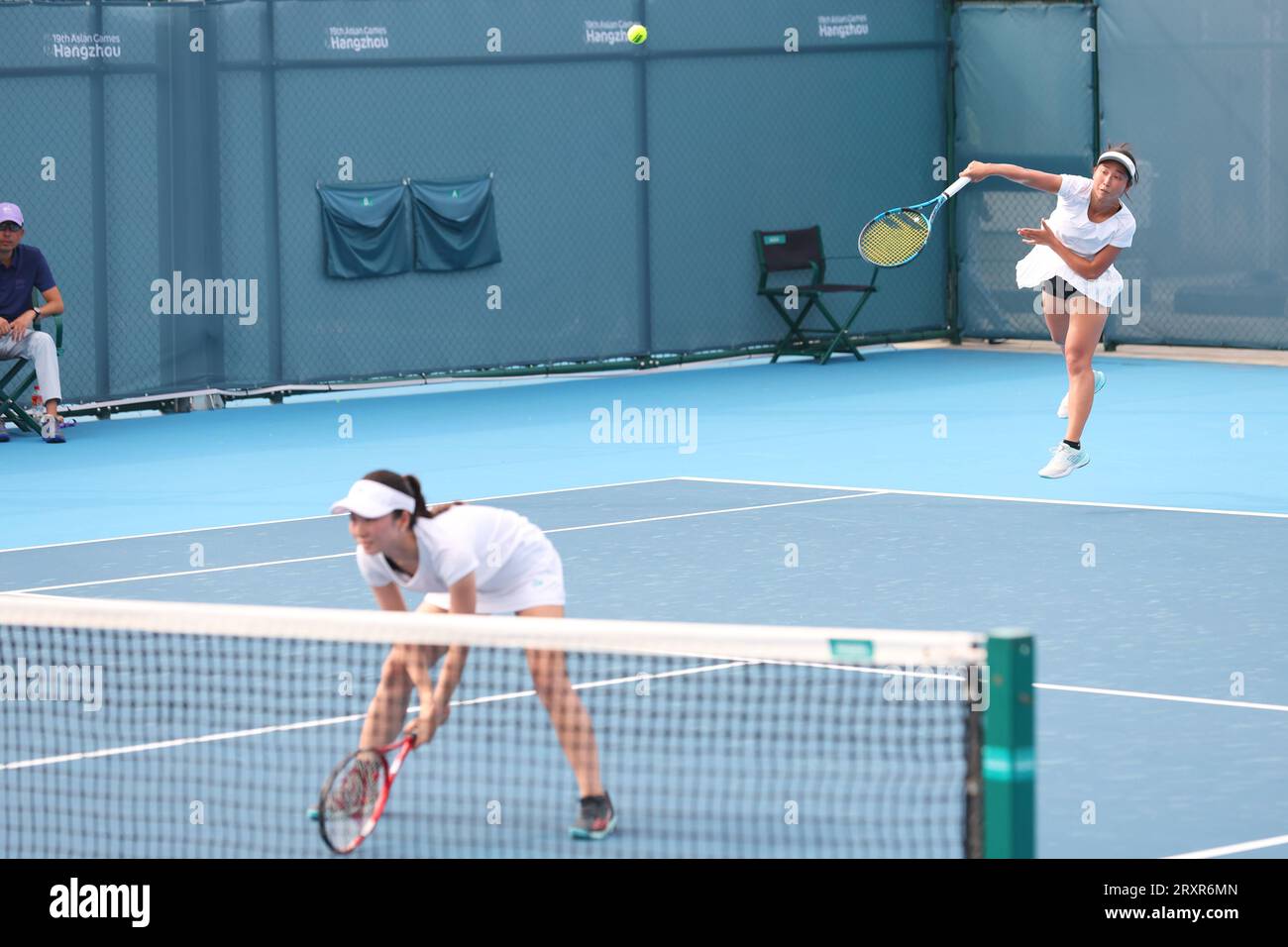 Hangzhou, China. 26th Sep, 2023. Momoko Kobori & Ayano Shimizu (JPN) Tennis : Women's Doubles ...
