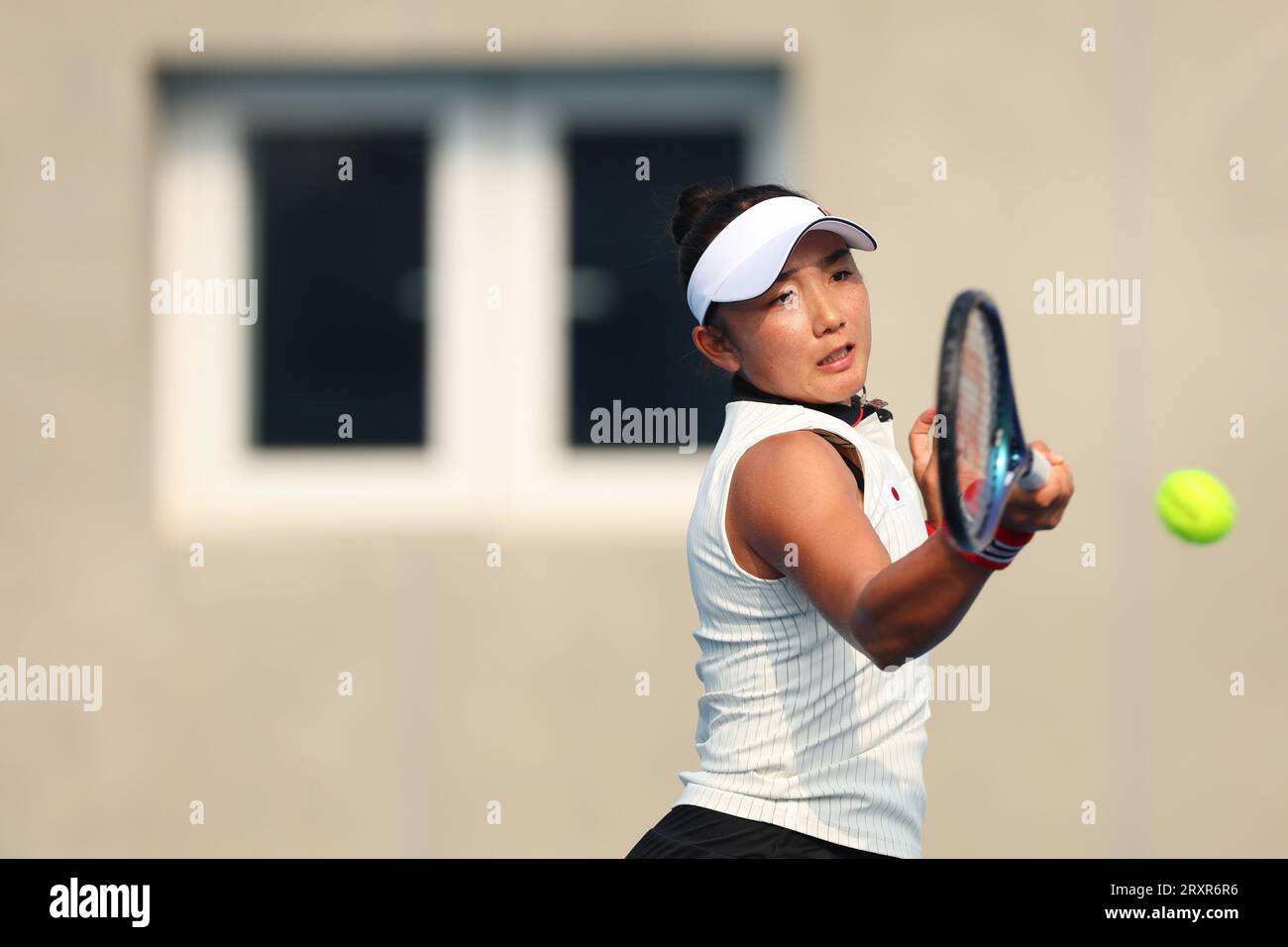 Hangzhou, China. 26th Sep, 2023. Kyoka Okamura (JPN) Tennis : Women's Singles 3rd Round at ...
