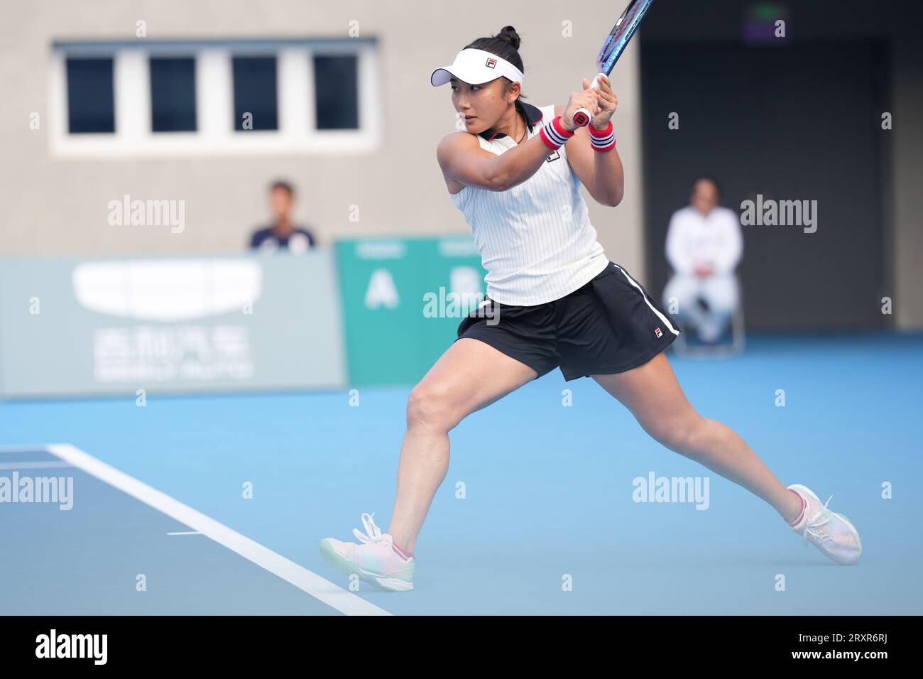 Hangzhou, China. 26th Sep, 2023. Kyoka Okamura (JPN) Tennis : Women's Singles 3rd Round at ...
