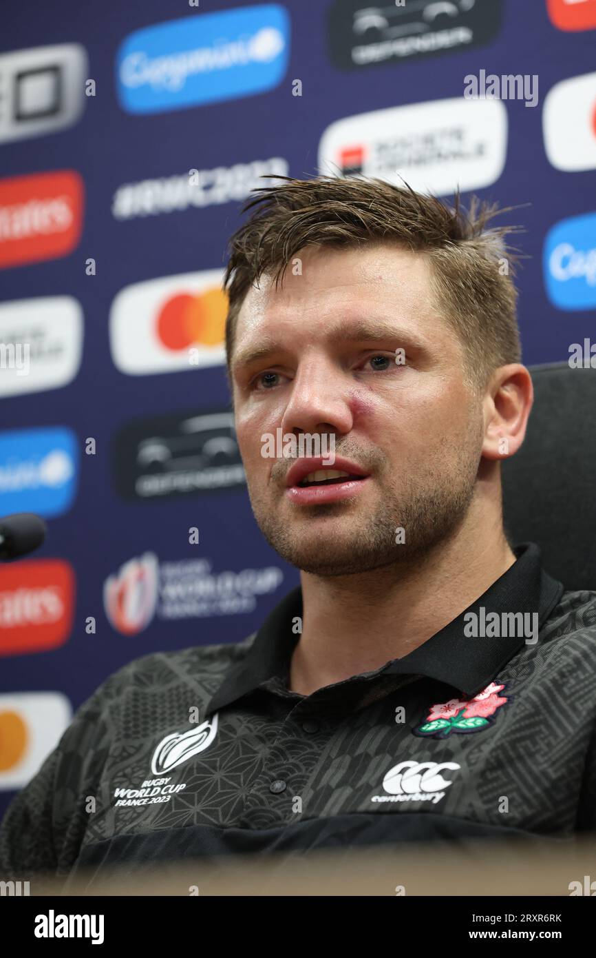 Japan's Pieter Labuschagne attends a press conference during the 2023 ...