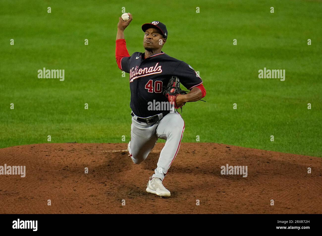 Washington Nationals starting pitcher Josiah Gray throws to the ...