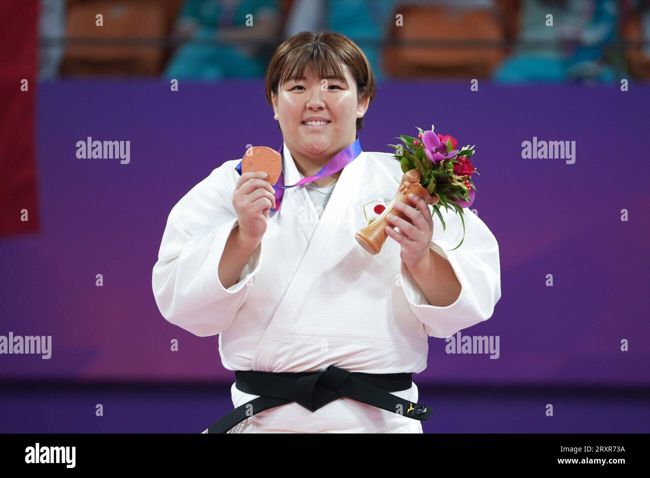 Hangzhou, China. 26th Sep, 2023. Wakaba Tomita (JPN) Judo : Women's Individual 78kg Award ...