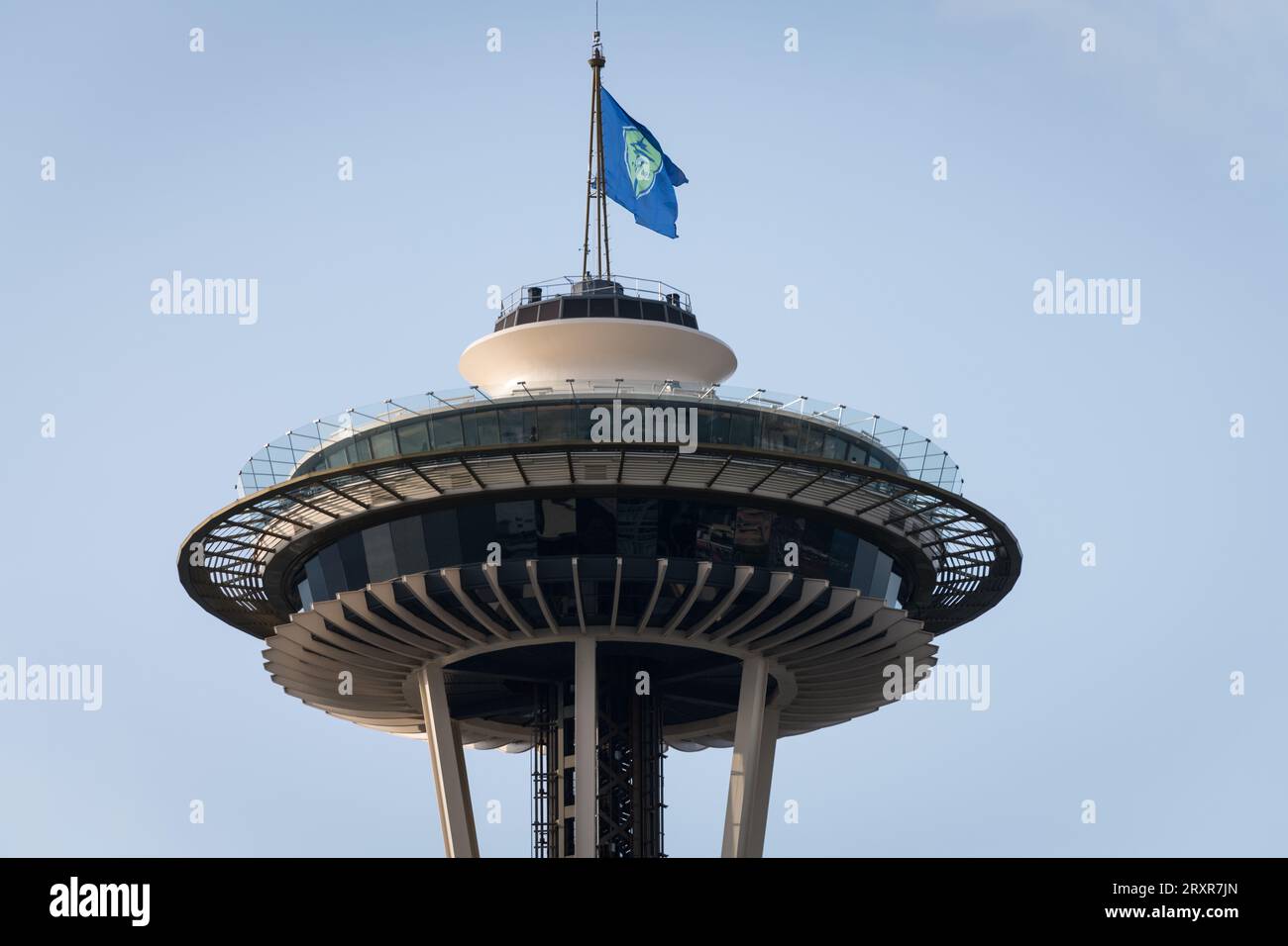 Seattle, USA. 26th Sep 2023. The Seattle Sounders Sound flag flying ...