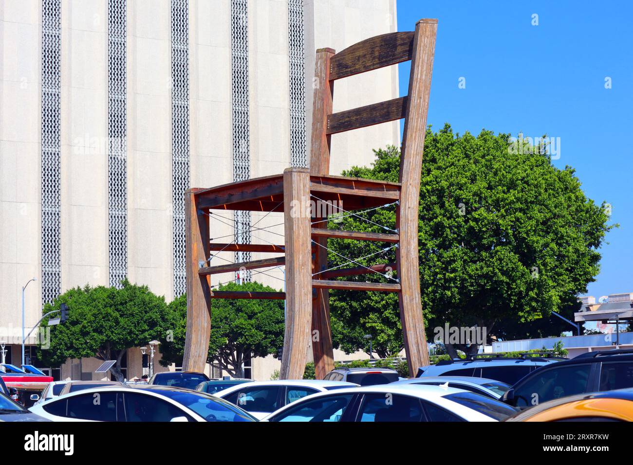 The Los Angeles Giant Chair at 1933 S Broadway, Los Angeles Stock Photo ...