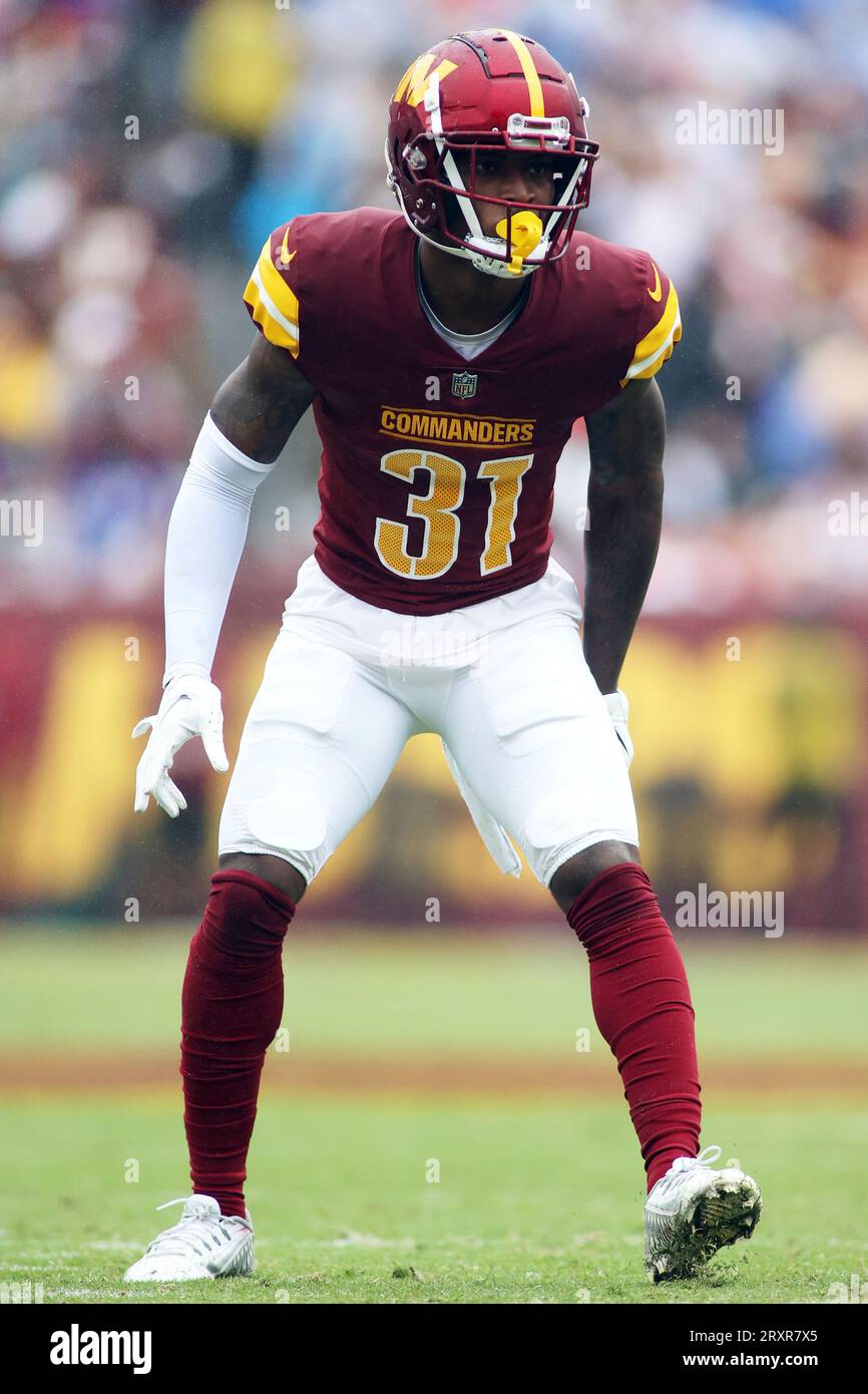 Washington Commanders safety Kamren Curl (31) runs during an NFL ...