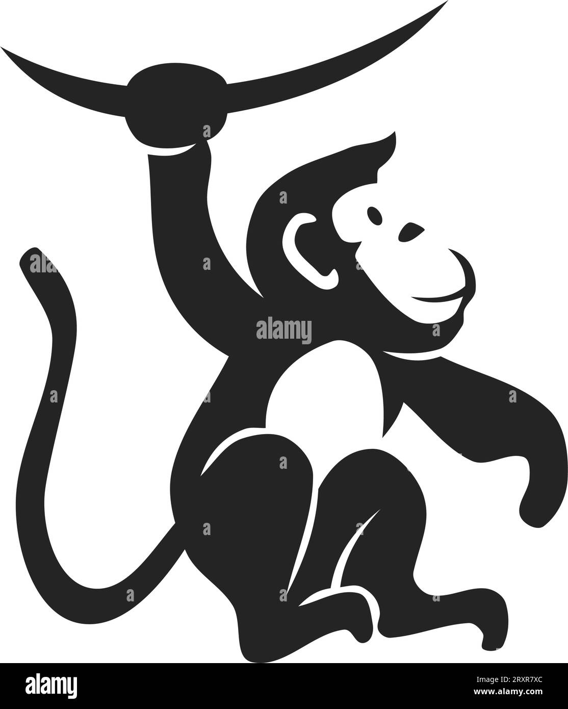 monkey logo template Isolated. Brand Identity. Icon Abstract Vector ...