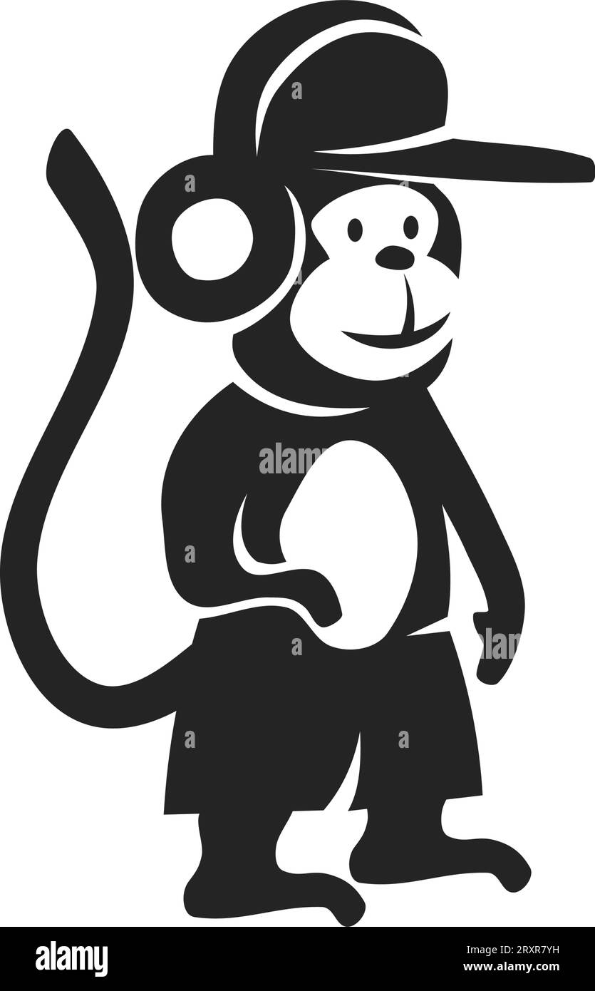monkey logo template Isolated. Brand Identity. Icon Abstract Vector ...