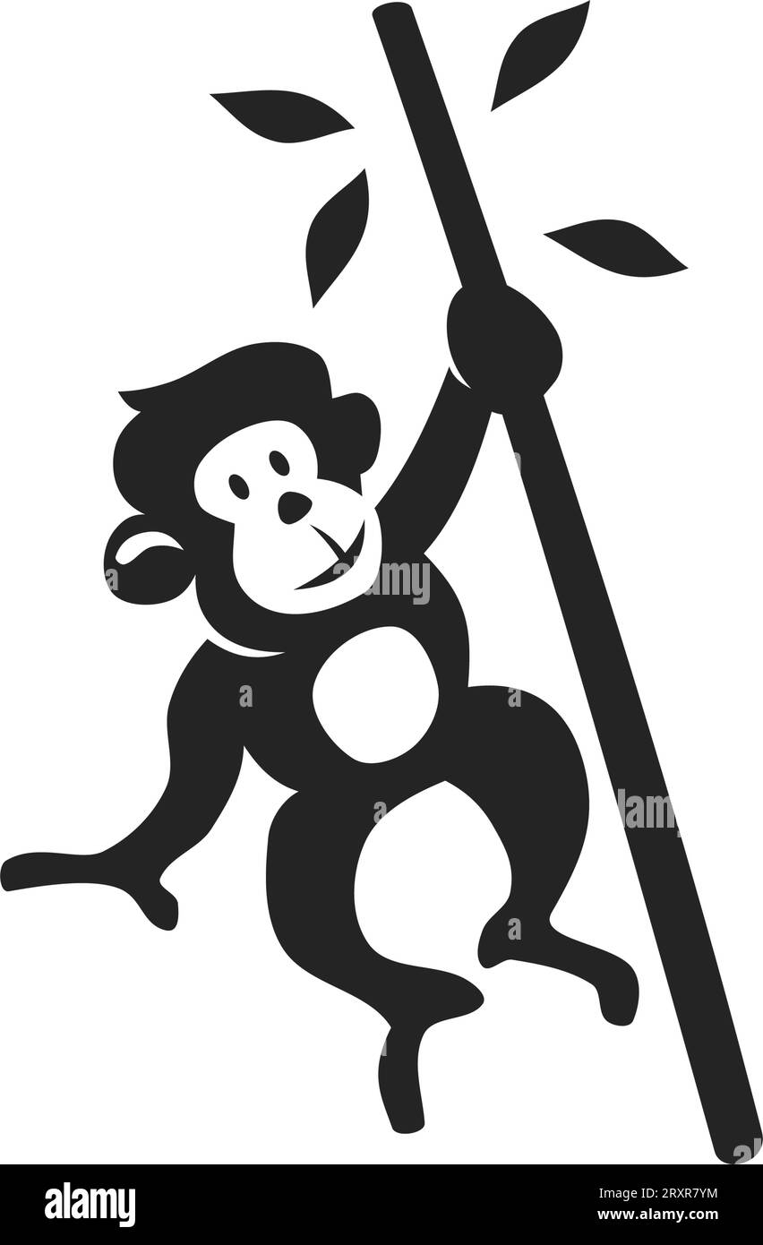 monkey logo template Isolated. Brand Identity. Icon Abstract Vector ...