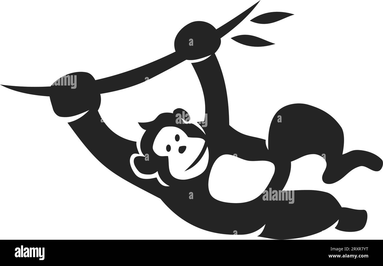 monkey logo template Isolated. Brand Identity. Icon Abstract Vector ...