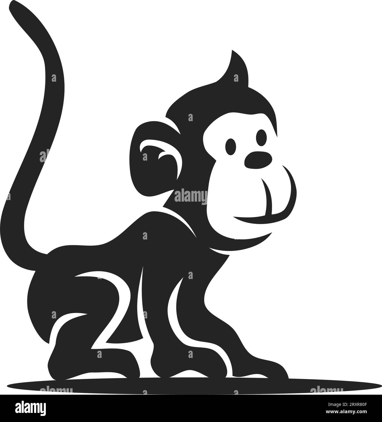 monkey logo template Isolated. Brand Identity. Icon Abstract Vector ...