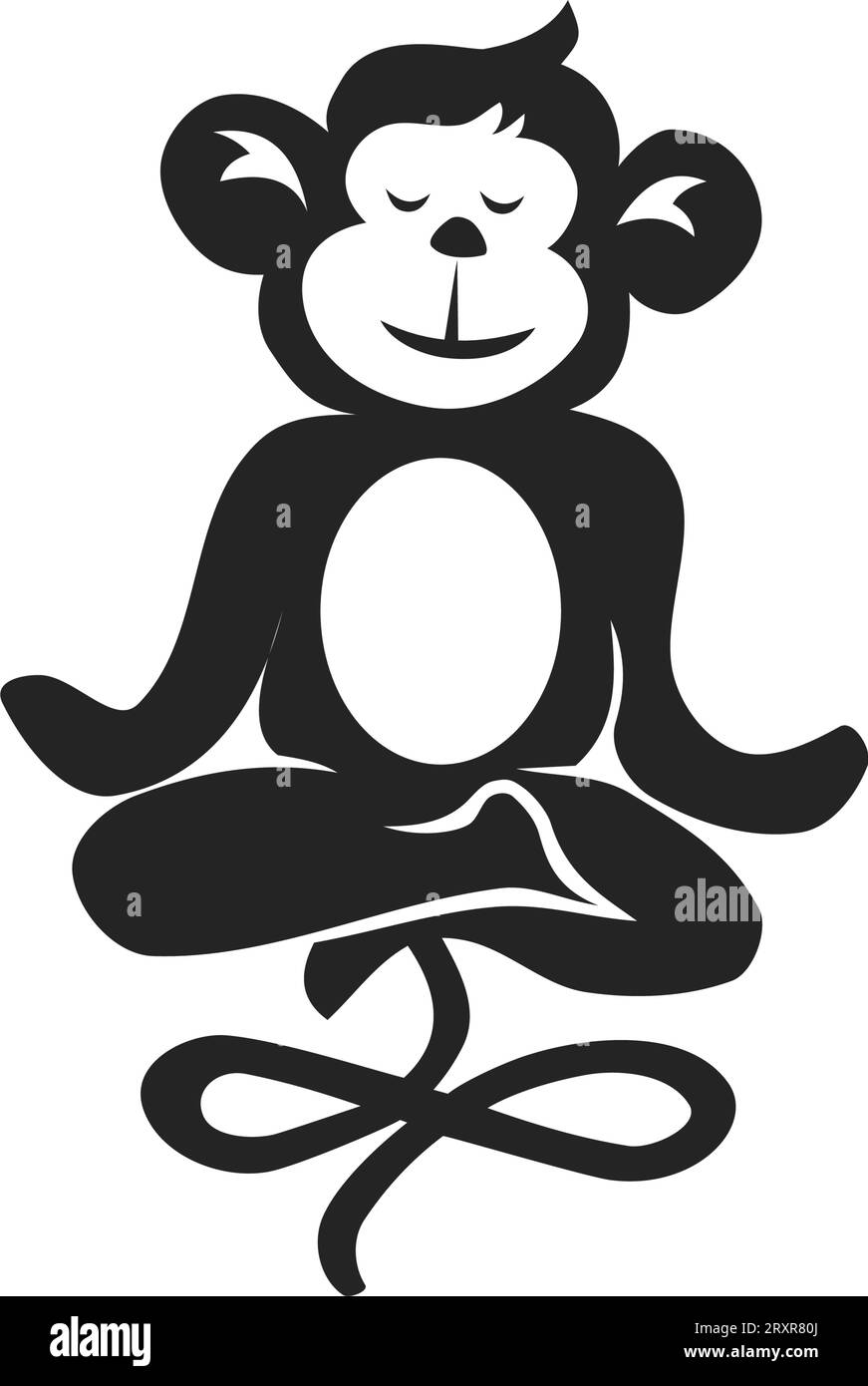 monkey logo template Isolated. Brand Identity. Icon Abstract Vector ...