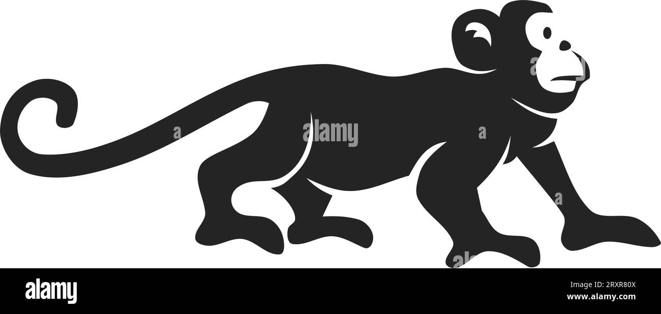 monkey logo template Isolated. Brand Identity. Icon Abstract Vector ...