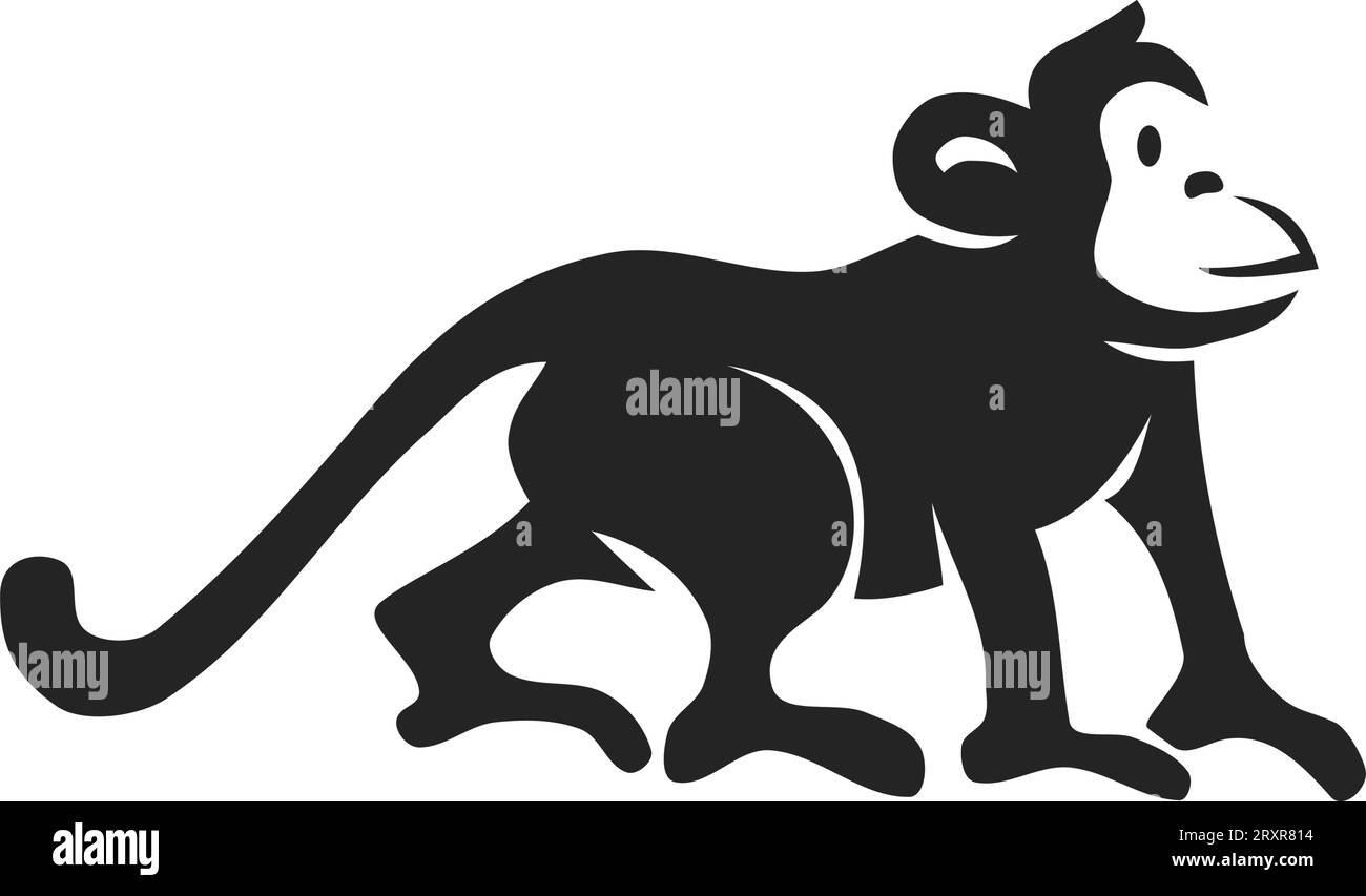 monkey logo template Isolated. Brand Identity. Icon Abstract Vector ...