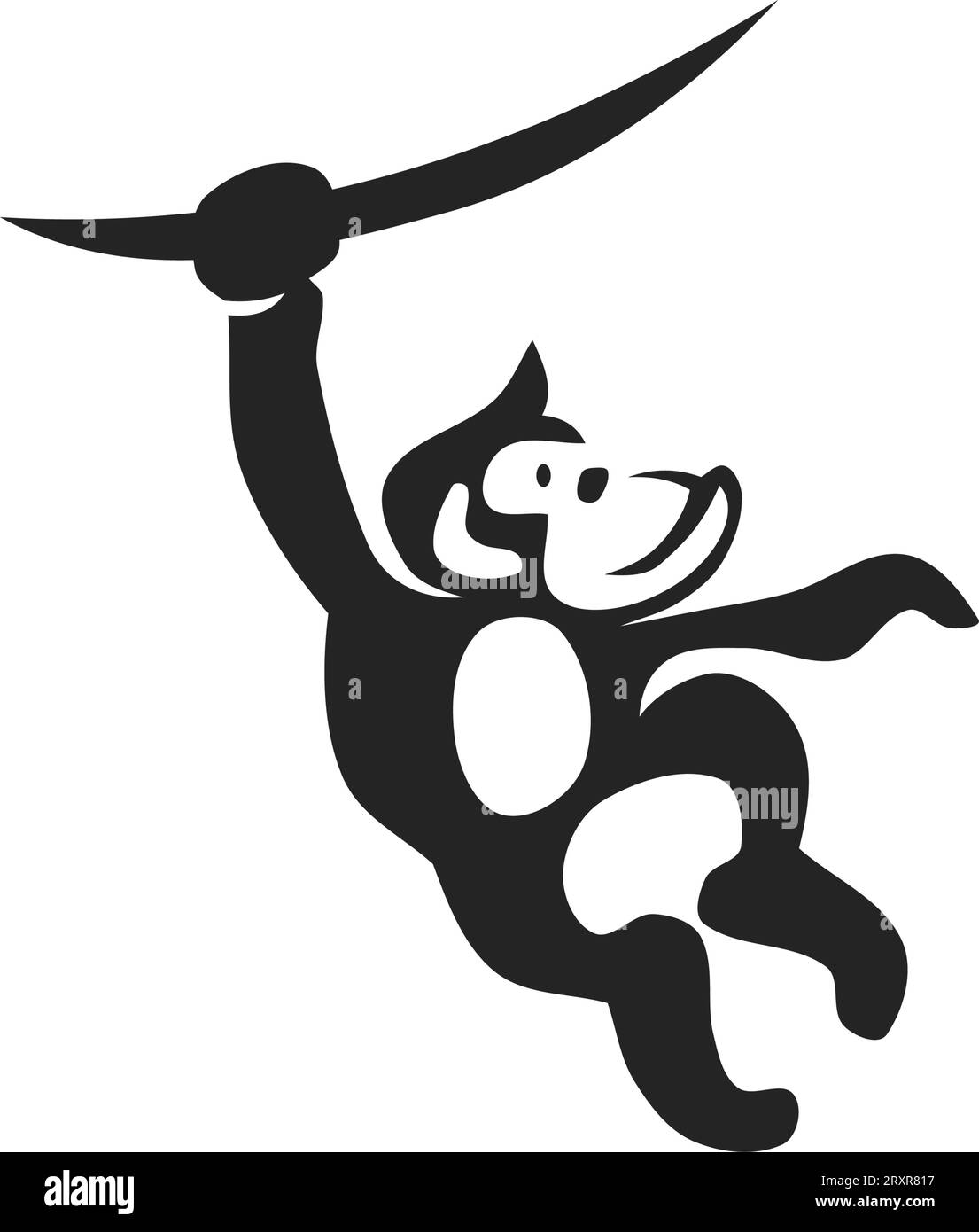 monkey logo template Isolated. Brand Identity. Icon Abstract Vector ...