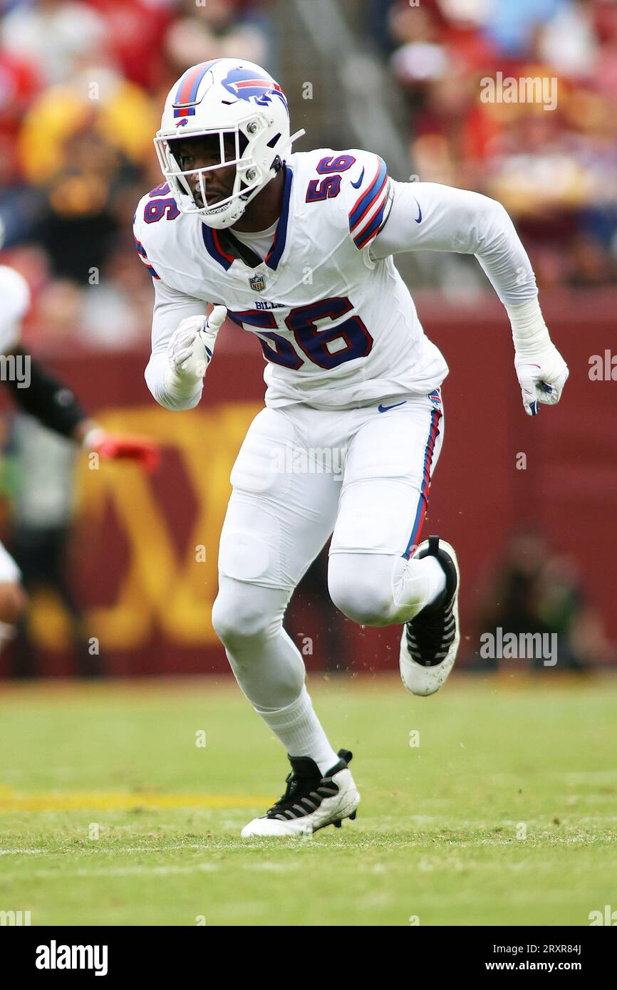 Buffalo Bills defensive end Leonard Floyd (56) runs during an NFL ...