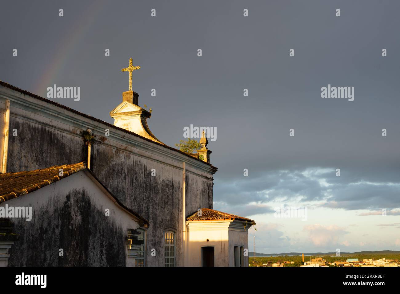 Valenca, Bahia, Brazil - June 25, 2022: Side view of the Matriz church ...