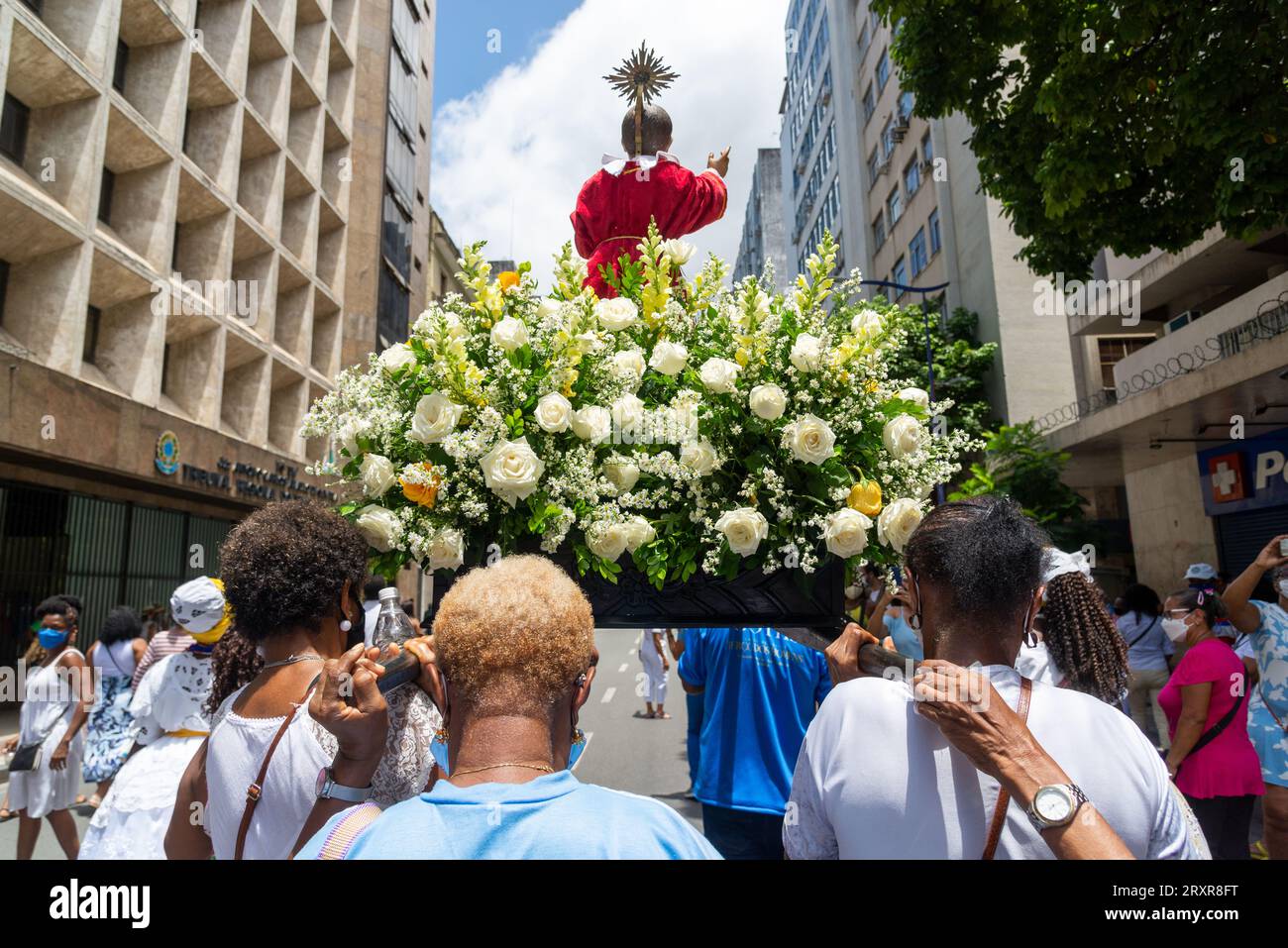 Salvador; Bahia; Brazil - December 08; 2022: Catholics are seen ...