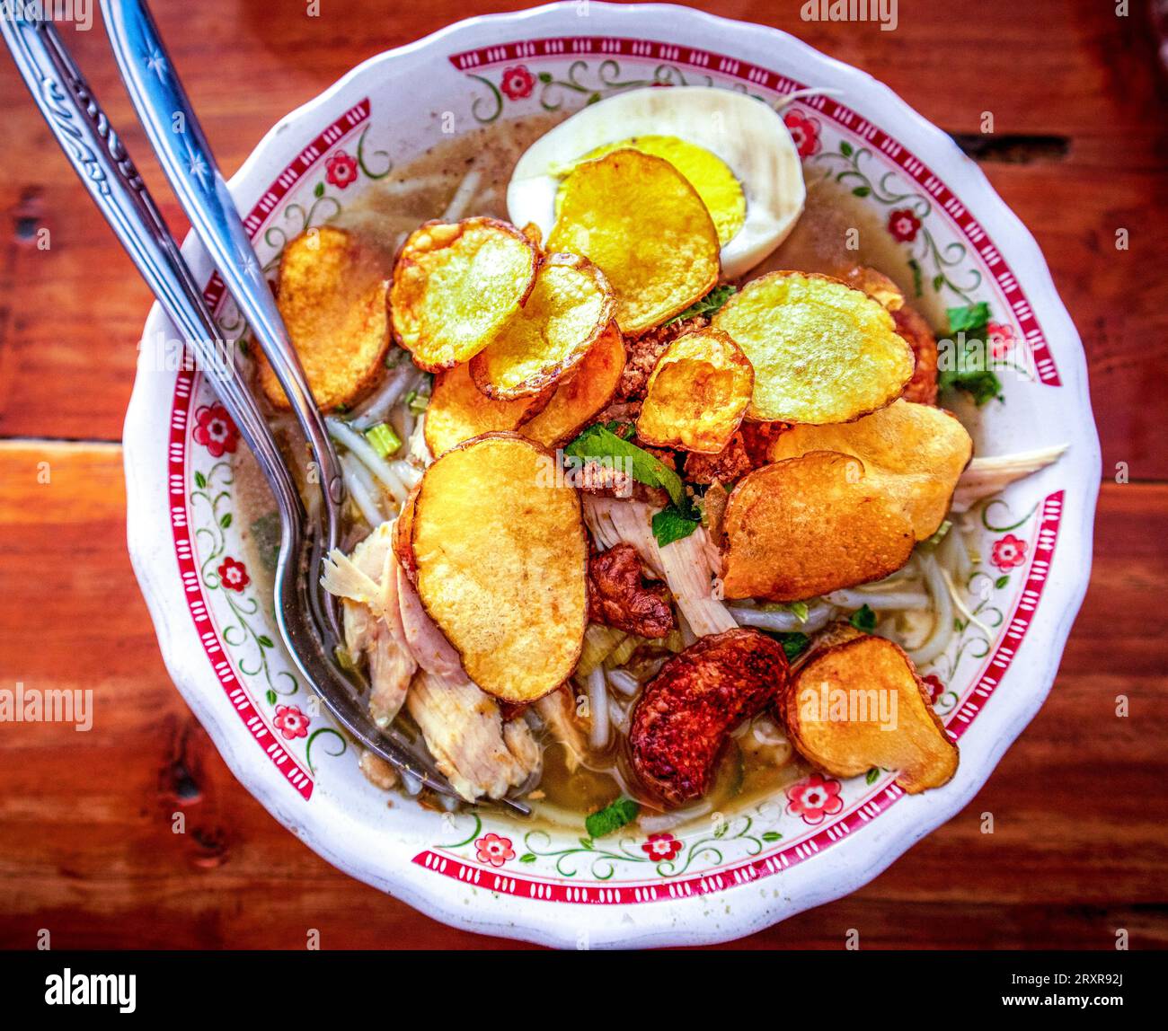 Indonesian Chicken soup or Soto Ayam is a traditional Indonesian food ...