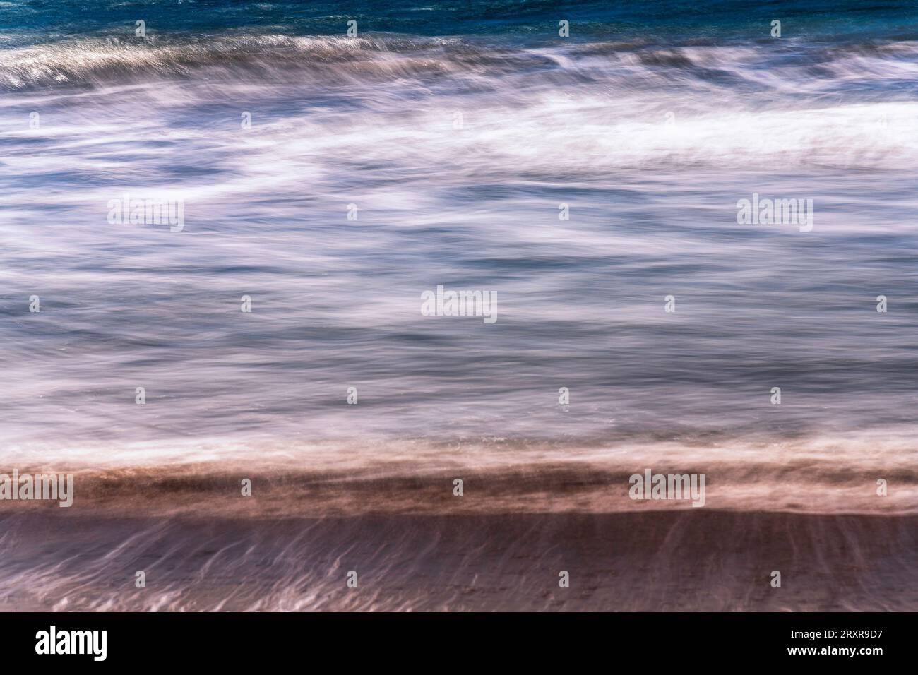 Long exposure of waves breaking on the beach at Jalama Beach in Lompoc, CA Stock Photo - Alamy
